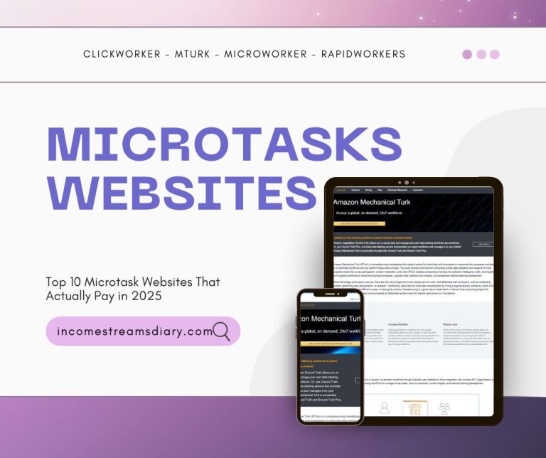 Top 10 Microtask Websites That Actually Pay in 2025 - Income Streams Diary